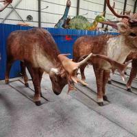 China Outdoor Waterproof Life Size Elk Statue Adult Age With Realistic Sound for sale