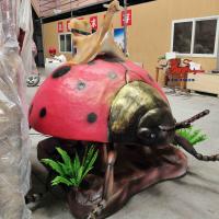 China Theme Park Realistic Animatronic Ladybug Model Natural Color for sale