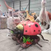 China Theme Park Realistic Animatronic Ladybug Model Natural Color for sale