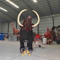China RoHS Realistic Animated Animals Life Size Realistic Mammoth Model for sale