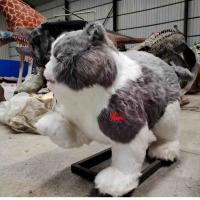 China Indoor Life Size Realistic Animatronic Cat Waterproof 150kg for sale