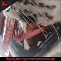 China Wall Mounted Animatronic Realistic Tiger Head Artificial Type for sale