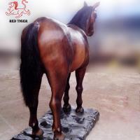 China Custom Animal Resin Statues Animatronic Life Size Horse Sculptures for sale
