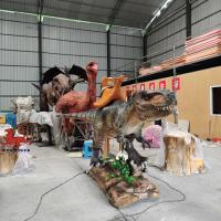 China Animatronic T Rex Dino Riders , Customized Amusement Park Dinosaur for sale