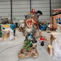 China Animatronic T Rex Dino Riders , Customized Amusement Park Dinosaur for sale
