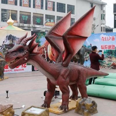 China Theme Park Realistic Animatronic Dragons With Movement / Sound Customization for sale