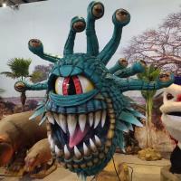 China Handmade Lifelike Animatronic Dragons Simulation Beholder Sculpture With Movements for sale
