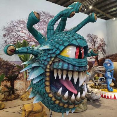 China Handmade Lifelike Animatronic Dragons Simulation Beholder Sculpture With Movements for sale