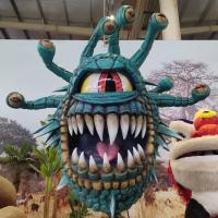 China Handmade Lifelike Animatronic Dragons Simulation Beholder Sculpture With Movements for sale