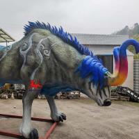 China Infrared Sensor Theme Park Animatronics Mythical Chinese Creatures - Fei for sale