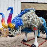 China Infrared Sensor Theme Park Animatronics Mythical Chinese Creatures - Fei for sale