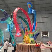 China Weather Proof Realistic Animatronic Animals Chinese Mythical Animal Phoenix for sale