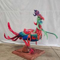 China Realistic Voice Animatronic Animals Mythical Chinese Creatures Miemengniao for sale