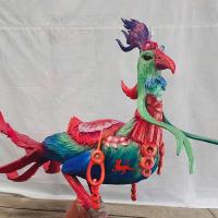 China Realistic Voice Animatronic Animals Mythical Chinese Creatures Miemengniao for sale