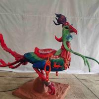 China Realistic Voice Animatronic Animals Mythical Chinese Creatures Miemengniao for sale