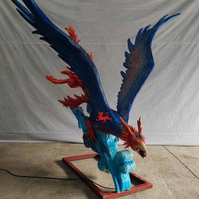 China Eco friendly Realistic Animatronic Animals chinese mythical animal Jingwei for sale