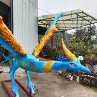 China Life Size Animatronics Electronic Handcrafted  Chinese Mythical Creatures Luan Niao for sale