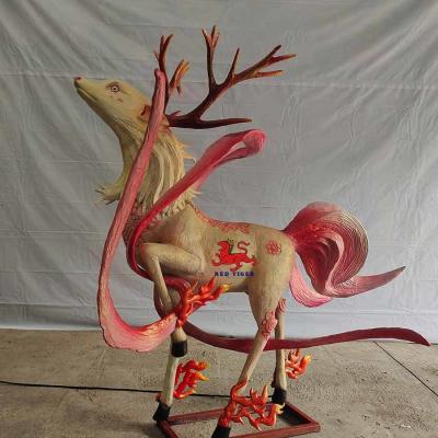 China Customizable Realistic Animatronics Chinese Mythology Animal  Pi Jiu for sale
