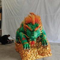 China Realistic sound Life Size Animals Chinese Mythological Creatures Brave Troops for sale