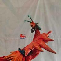 China Electronic Handcrafted Realistic Animatronic Animals Chinese Ancient Creatures —Zhuque for sale