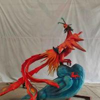 China Electronic Handcrafted Realistic Animatronic Animals Chinese Ancient Creatures —Zhuque for sale