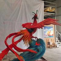 China Electronic Handcrafted Realistic Animatronic Animals Chinese Ancient Creatures —Zhuque for sale