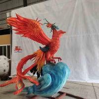 China Electronic Handcrafted Realistic Animatronic Animals Chinese Ancient Creatures —Zhuque for sale