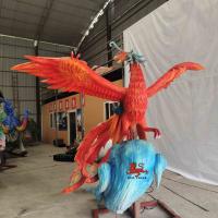 China Electronic Handcrafted Realistic Animatronic Animals Chinese Ancient Creatures —Zhuque for sale