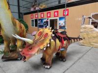 China Red tiger Animatronic Simulation Walking Dino for sale