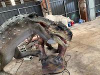China Dinosaur Park 3D Dinosaur Animatronics dilophosaurus Robot Dinosaur Model for sale