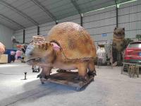 China Life Sized Animatronic Animal Ice Age Animated Glyptodon Sculpture for sale