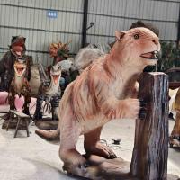 China Life-szie Ice Age Animated Castoroides Customization for sale