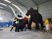 China Children Realistic Animatronic Animals Life Size Mammoth Customized for sale