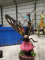 China Waterproof Theme Park Realistic Animatronic Butterfly Insect Model For Business Activities for sale