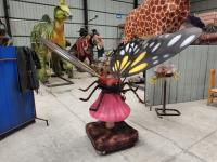 China Waterproof Theme Park Realistic Animatronic Butterfly Insect Model For Business Activities for sale