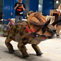 China New Realistic Animatronic Remote Control Walking Robot Dinosaur Triceratops Robot Dog for sale