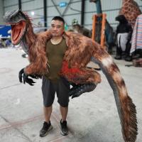 China Deinonychus Dino Hand Puppet for Children, Waterproof & Customizable for sale