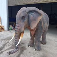 China Customized Performance Realistic Animatronic Elephant Animal Double Person Costume for Sale for sale