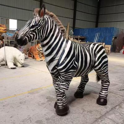 China Customized Performance Realistic Animatronic Zebra Animal Single Person Costume for Sale for sale