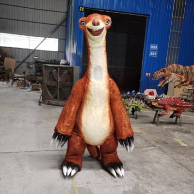 China Interactive Realistic Sid Cartoon Sloth Costume For Amusement Park for sale