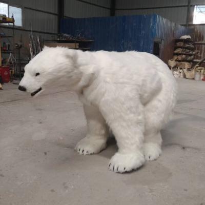 China Amusement Park Customized Realistic Animatronic Polar  Bear Costume Animal Suit for sale