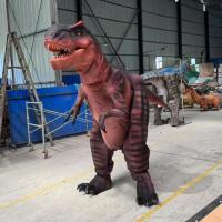 China Handmade Realistic Animatronic Dinosaur Costume Hidden Legs T-rex Costume for sale