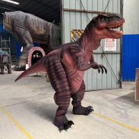 China Handmade Realistic Animatronic Dinosaur Costume Hidden Legs T-rex Costume for sale