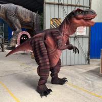 China Handmade Realistic Animatronic Dinosaur Costume Hidden Legs T-rex Costume for sale