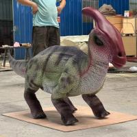 China New Realistic Animatronic Remote Control Walking Robot Dinosaur Parasaurolophus Robot Dog for sale