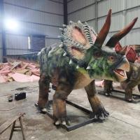 China Real High-quality Professional Animatronic Dinosaur Triceratops Model for sale
