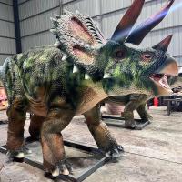 China Real High-quality Professional Animatronic Dinosaur Triceratops Model for sale