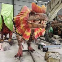 China High-quality Dino Park Animatronic Dinosaur Dilophosaurus Model for sale