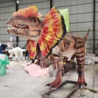China High-quality Dino Park Animatronic Dinosaur Dilophosaurus Model for sale
