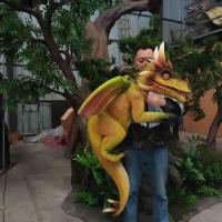 China High-quality Jurassic Park Animatronic Realistic Baby Dragon Puppet for sale